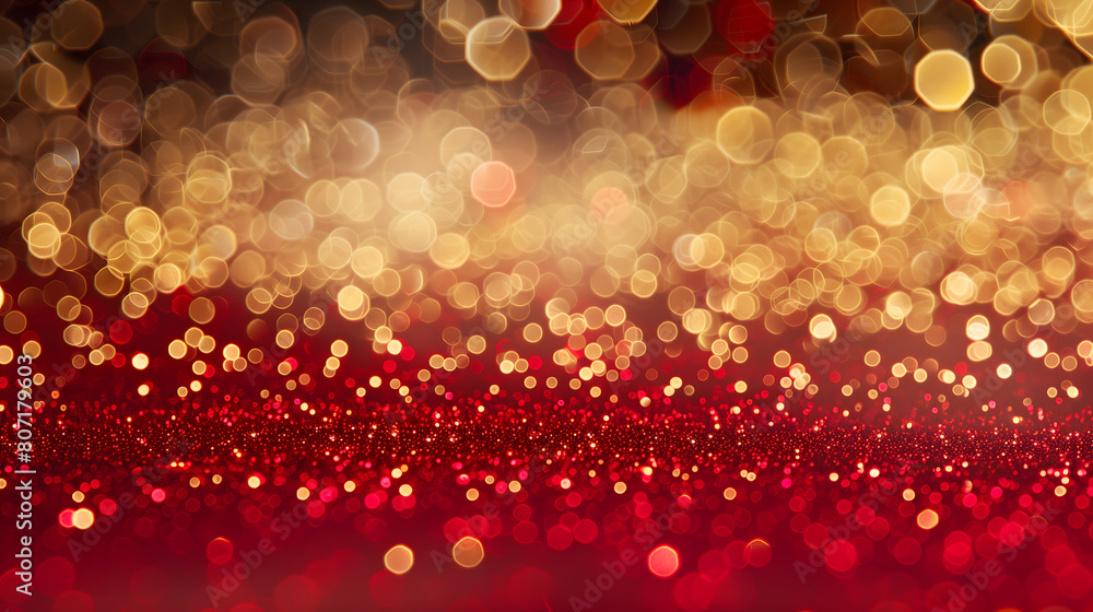 Red and gold glitter background design Stock Illustration | Adobe Stock