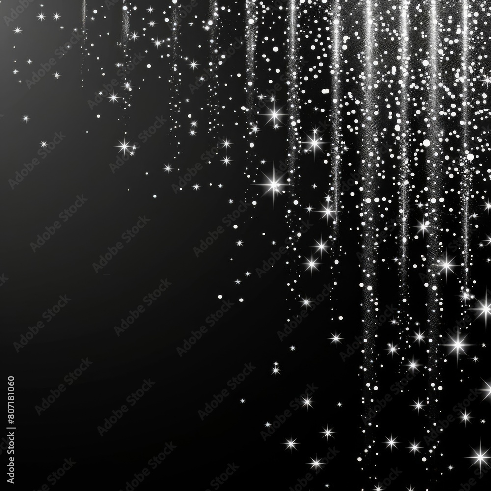 Black and silver sparkle background, creating a luxurious and glamorous ...