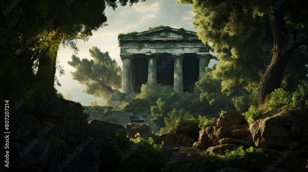 mysterious temple: cult of Dionysus initiates partake in ecstatic ...