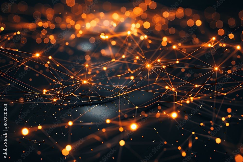 Digital network of interconnected nodes and lines, symbolizing the ... Digital network of interconnected nodes and lines, symbolizing the ...