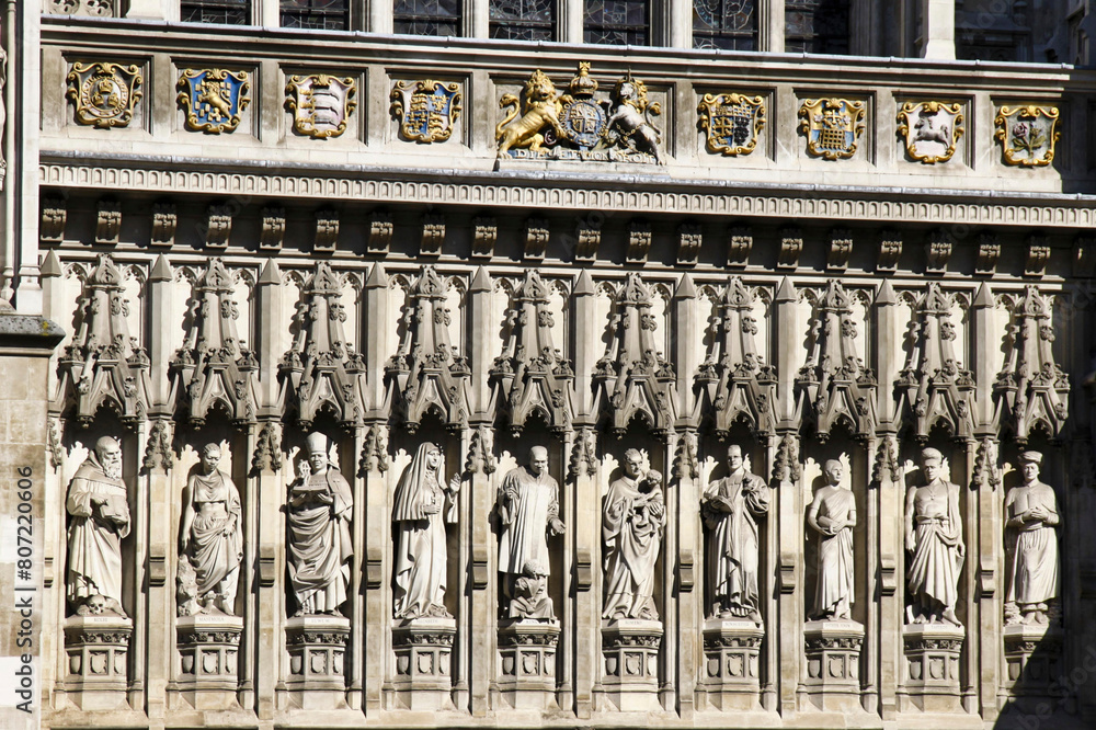 Westminster Abbey (London) The statues of the 10 Martyrs of the 20th ...