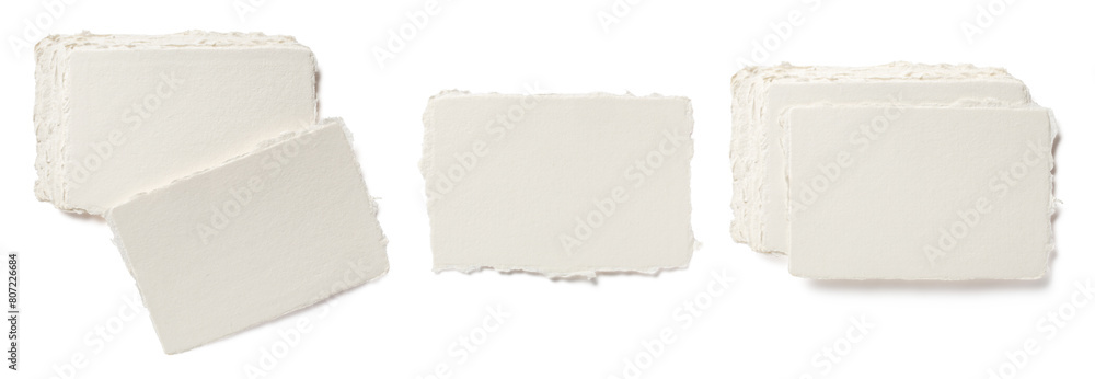 Photo & Art Print set of blank deckle edged handmade paper business ...
