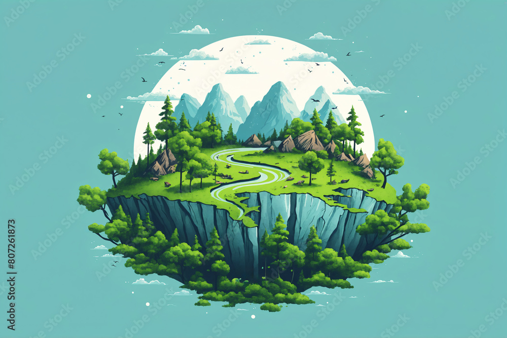 Only One Earth- World Environment day concept 3d design. Happy ...