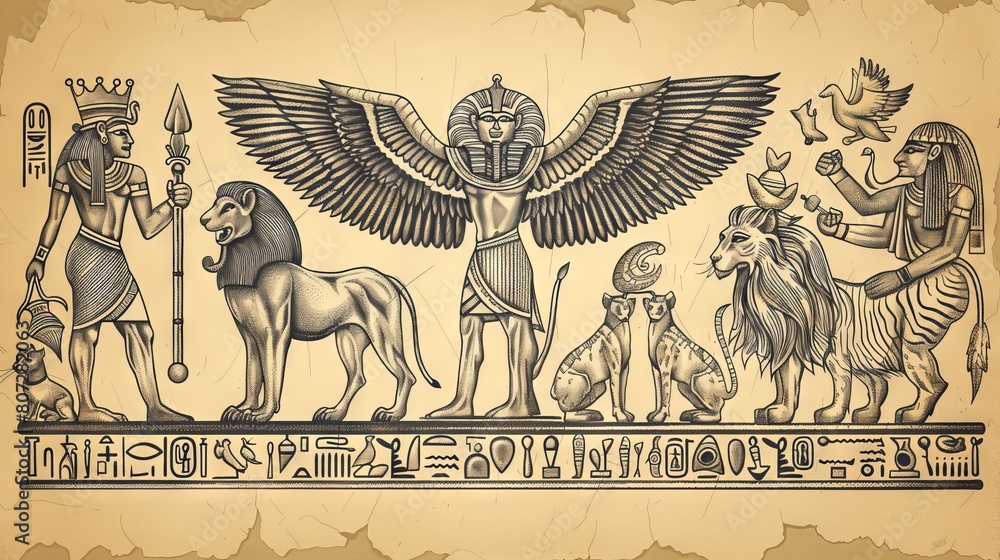 Anubis, the jackal-headed god of death, mummification, embalming, and ...