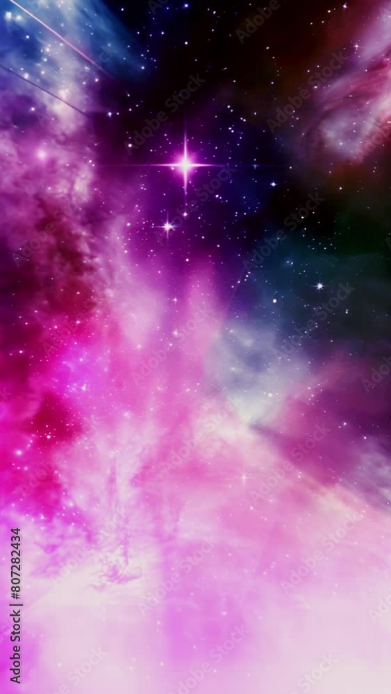 4k Cosmos effect. Seamless loop galaxy exploration through outer space ...