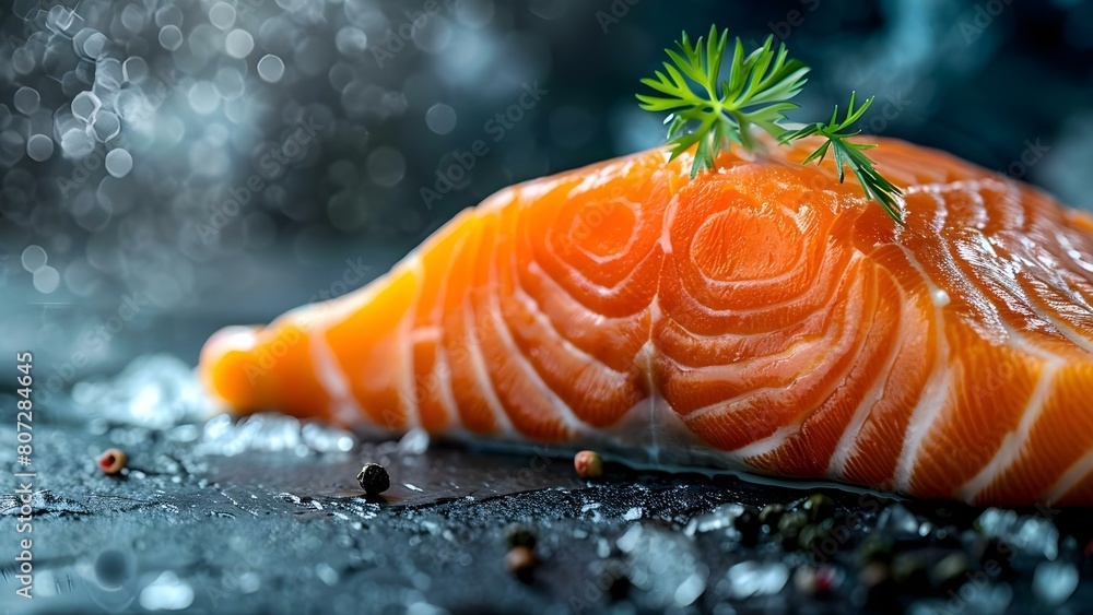 Captivating Image of Salmon Highlighting its Omega- Richness. Concept ...