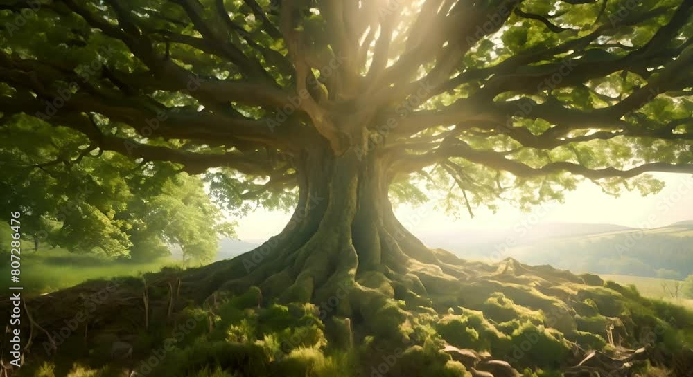 Vidéo Stock Ancient Celtic astrology uses tree symbols to connect with ...