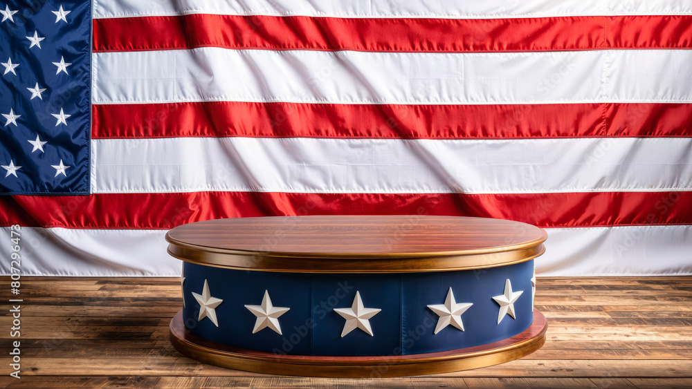 Wooden rustical product display podium, wooden country podium for ...