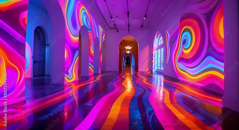 Modern twist on 60s psychedelic art through innovative projection ...