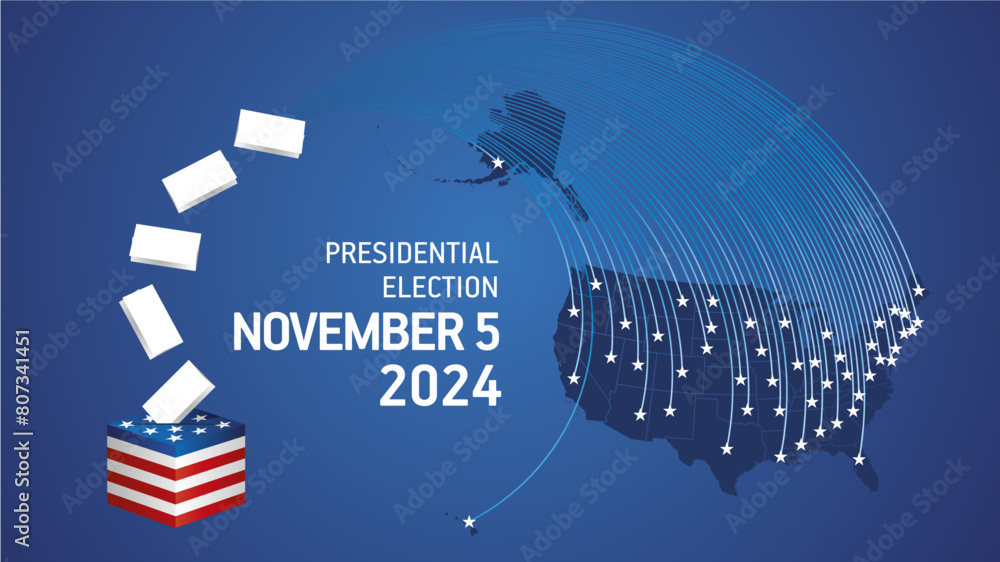 USA Presidential Election November 5, 2024. USA political election ...