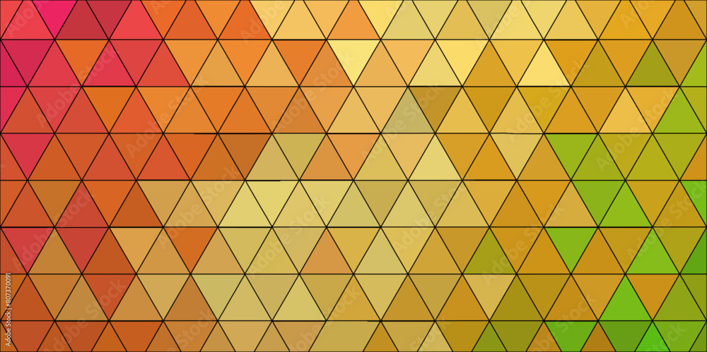 Vecteur Stock Abstract Isometric Triangle Low Poly Fractal Design ...