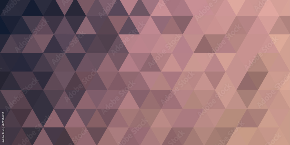 Abstract Isometric Triangle Low Poly Fractal Design Gradient Mosaic ...