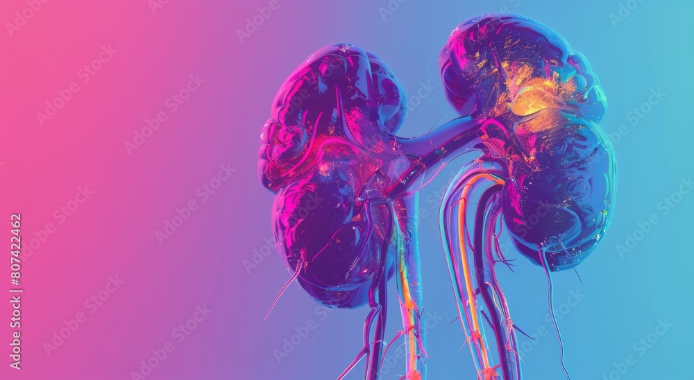 3D rendered illustration of a human underside with a smooth light blue ...