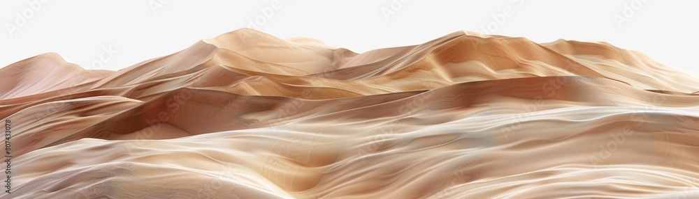 Foto de Witness the majestic beauty of windswept sand dunes on a ...