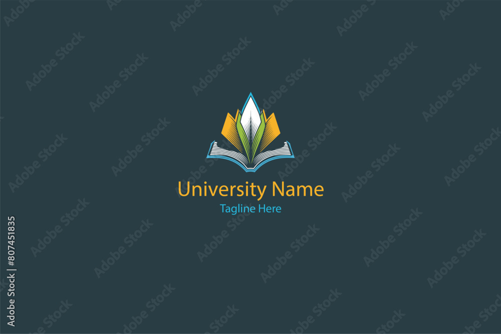Education Logo Design, University Logo Design, Logo Design Stock Vector ...