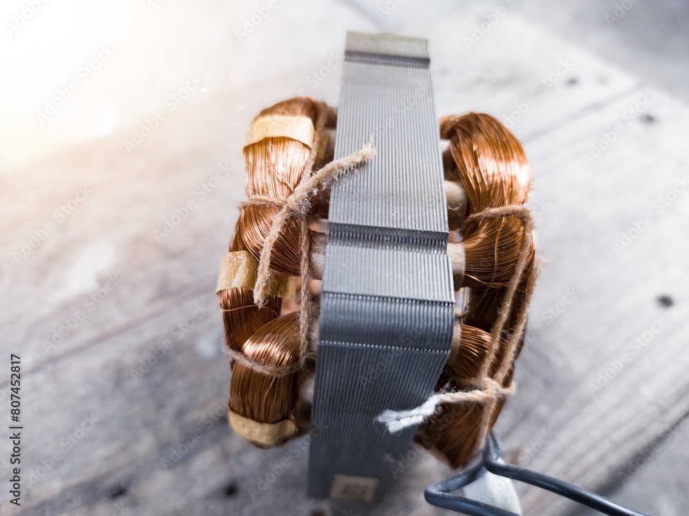 Foto de Electric motor winding coil , three phase induction motor ...