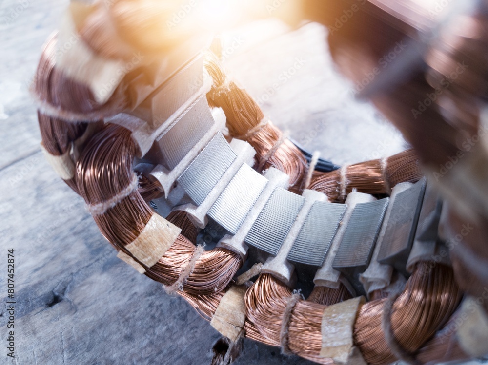 Electric motor winding coil , three phase induction motor winding coil ...