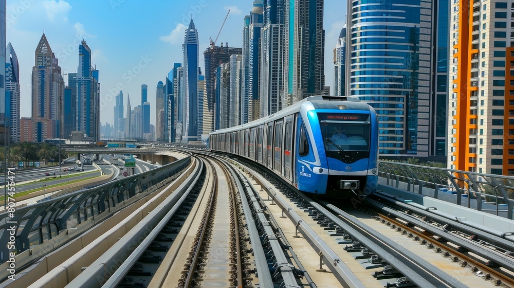 Dubai, metro train system is renowned for its reliability and ...