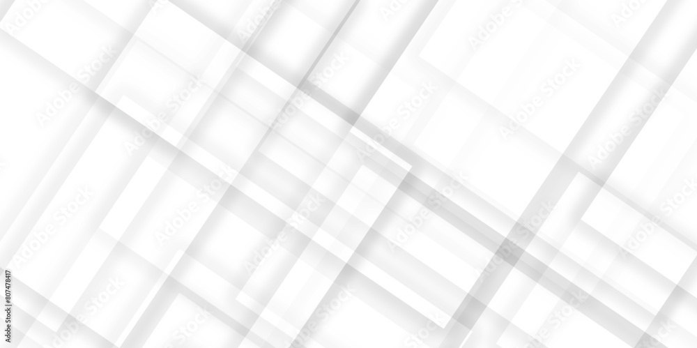 Abstract white line with square shape shadow background. vector ...
