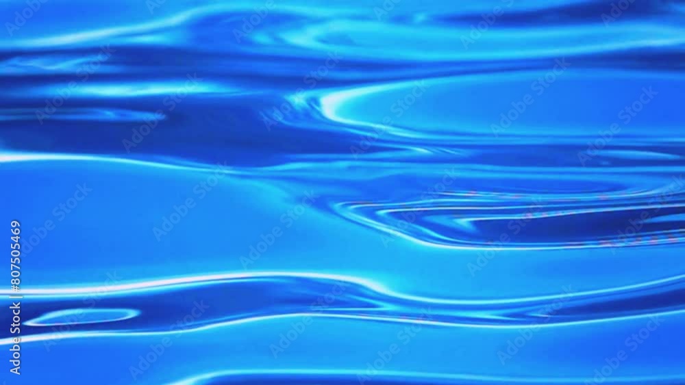 Beautiful Water Surface Waving Close-up Seamless. Water Flowing in Slow ...