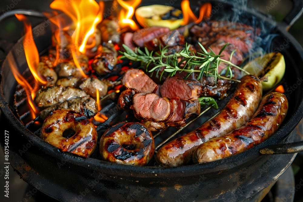 Cast Iron Braai Stand Sizzling with Delights A South African Barbecue ...