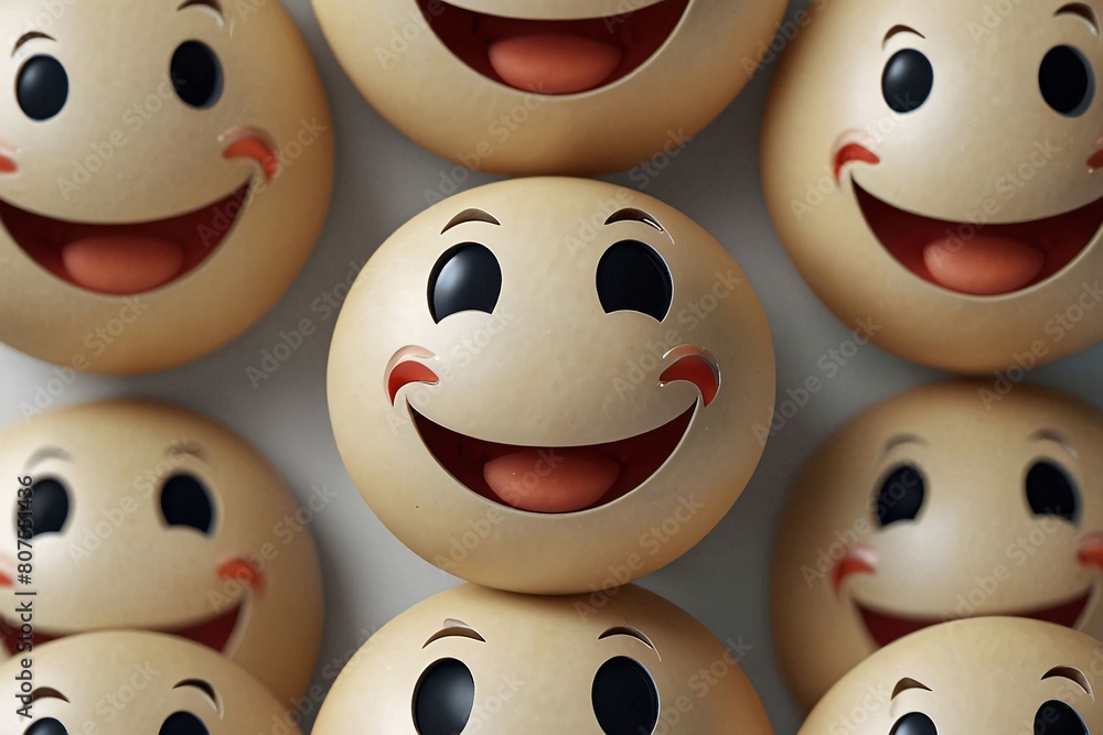 Happy emoticon expression background, Yellow smiley faces happiness joy ...