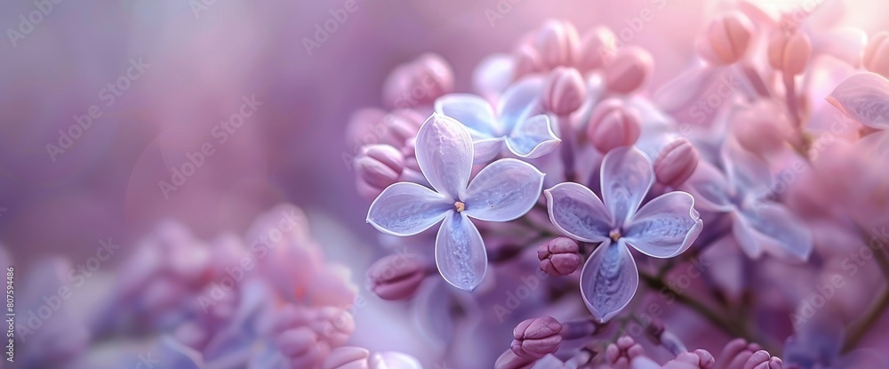 Admire The Delicate Beauty Of Lilac Blossom Up Close, Where The Soft ...