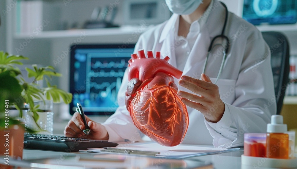 Virtual medical education for heart organ of human anatomy concepts ...