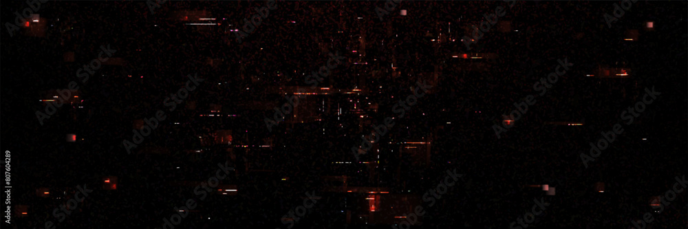 Tv screen with vhs glitch and noise effect. Realistic vector ...