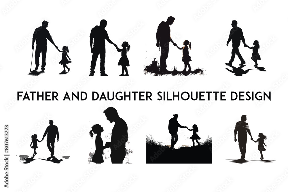 Father daughter bonding Silhouette art, Family love Silhouette art ...