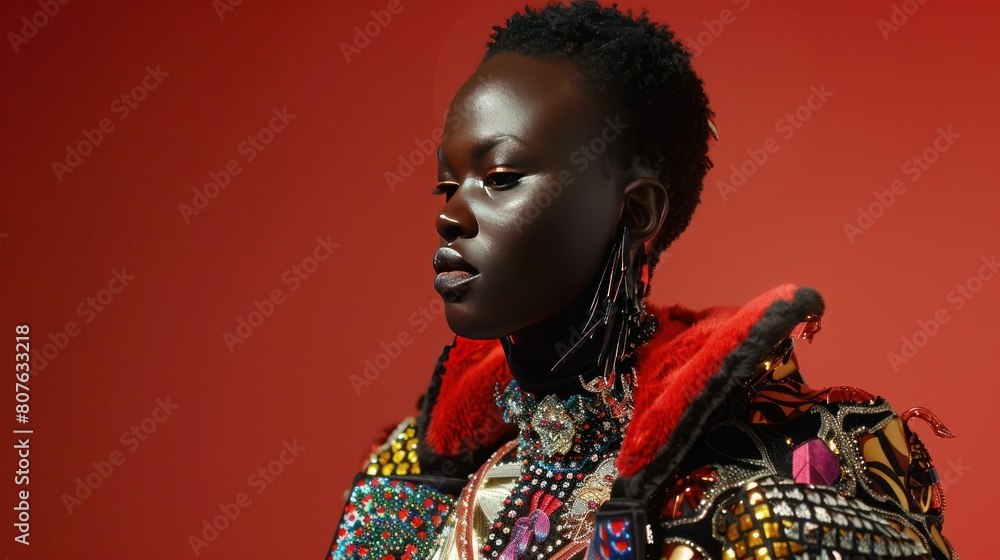 mesmerizing model commanding the runway with a daring, gender-bending ...