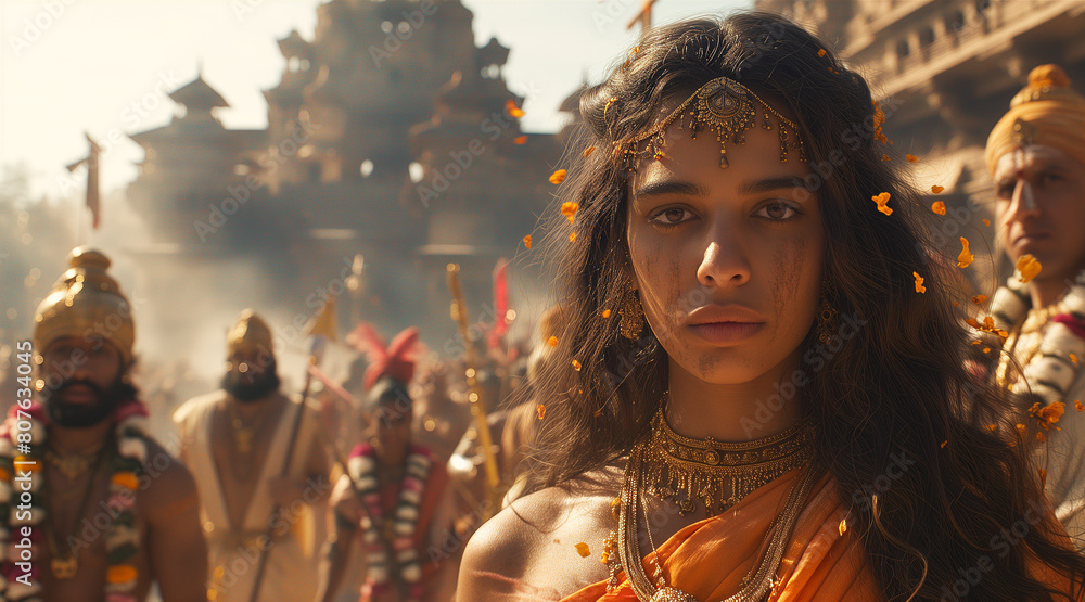 Escaping Fate: Crafting an Image of Subhadra's Fearless Abduction from the Mahabharata Story ...