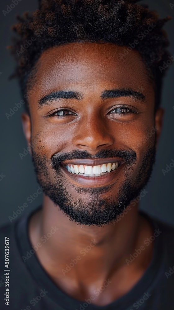 Happy Man showing white teeth,Bright Smiles and Dental Care: Promoting ...