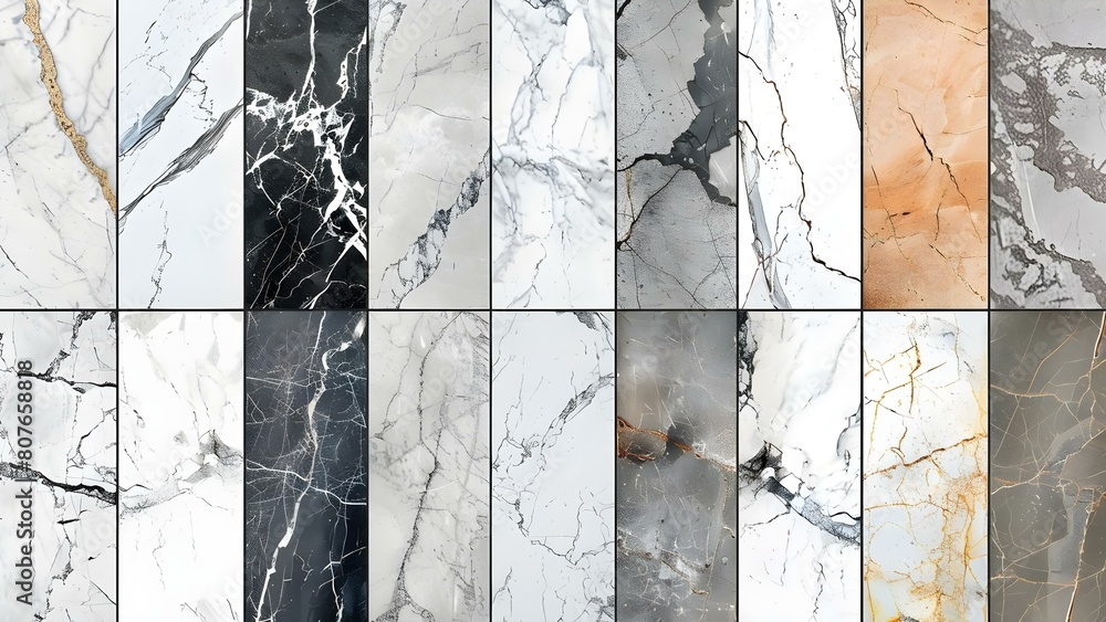 Vinyl tiles mimic marbles elegance in various patterns and colors ...