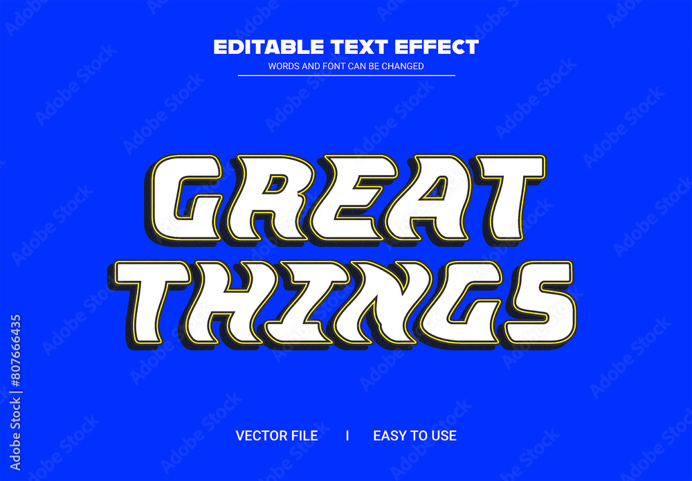 Shaded Text Effect Stock Template | Adobe Stock Shaded Text Effect Stock Template | Adobe Stock