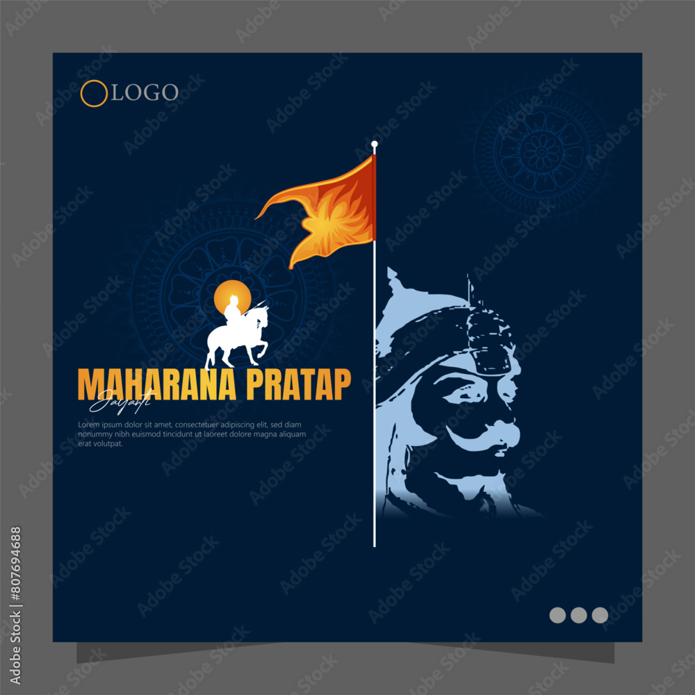 Poster Maharana Pratap Jayanti celebrates the birth anniversary of ...