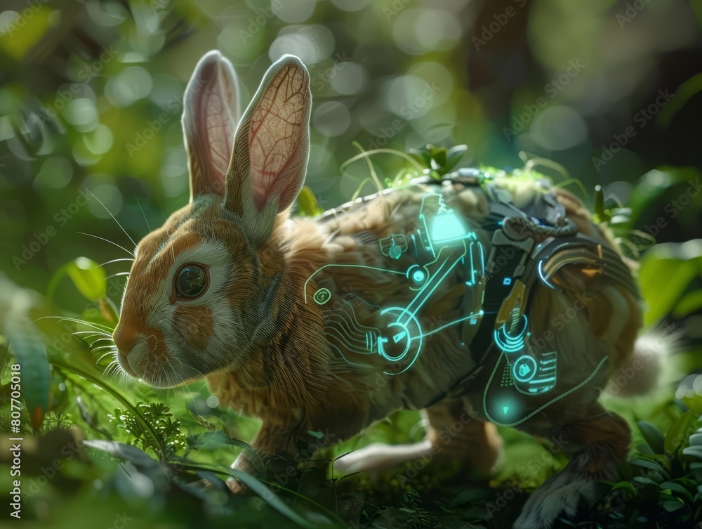 Envision a bionic rabbit, its ears tuned to pick up satellite signals ...