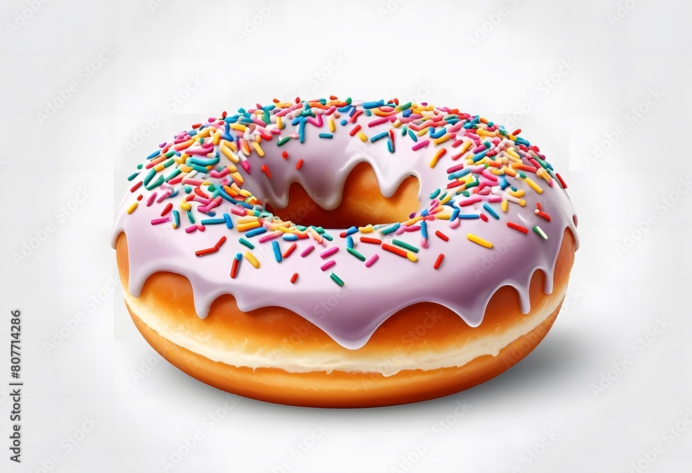 Donuts with sprinkles flying on transparent backgrounds. PNG. sweet ...
