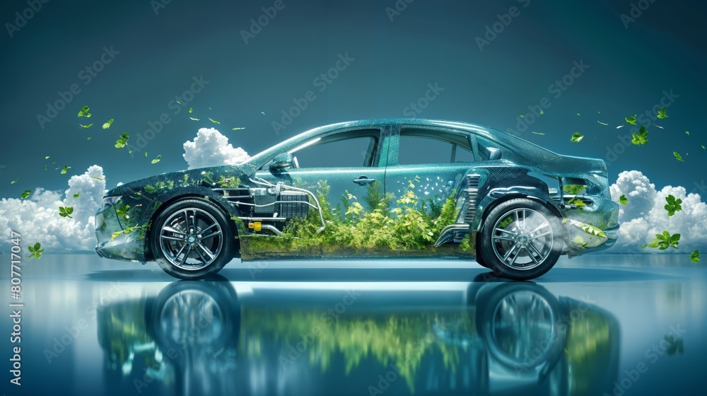 Advanced Eco-Friendly Car with Air-Powered Green Engine and Electric ...