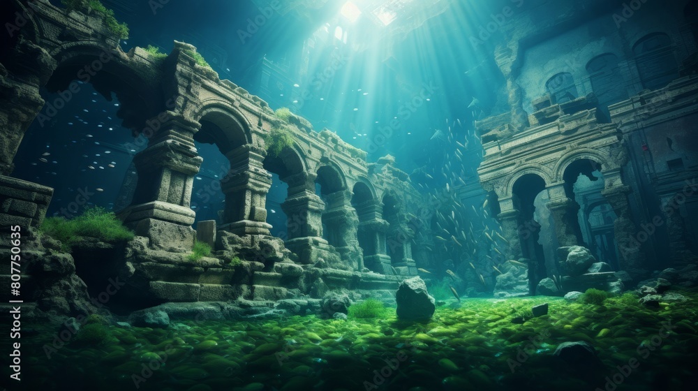 Roman coliseum's underwater world home to mesmerizing mermaids Stock ...