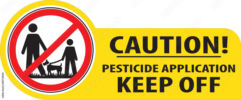 Poster Pesticide agrochemical application sign notice vector.eps – Wall ...