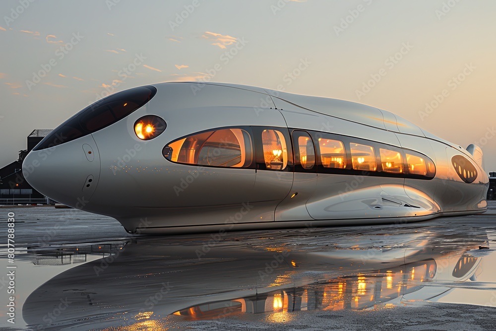Aerodynamic Futuristic Spaceship Design: High-Speed Train Terminal ...