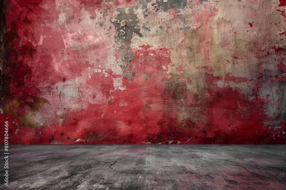 Vector illustration red grunge texture background, silhouette ...