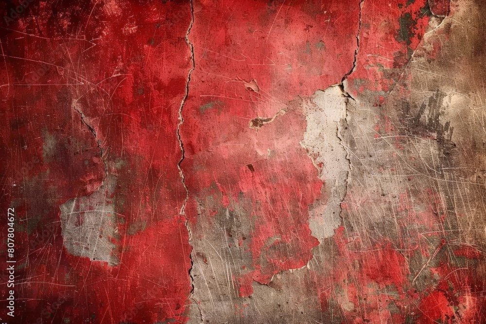 Vector illustration red grunge texture background, silhouette ...