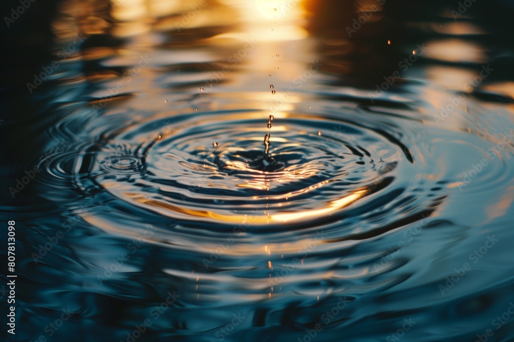 AI generated illustration of the sunlight shining through a water ...