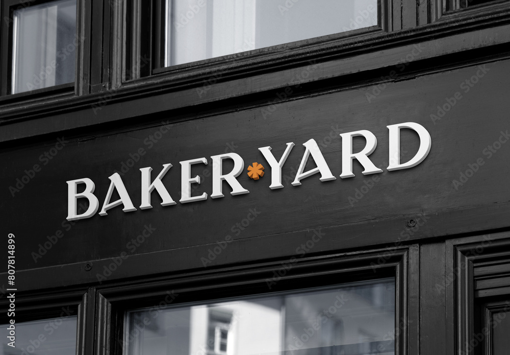 Shop Sign Mockup Stock Template | Adobe Stock