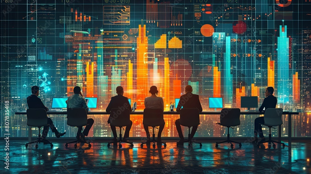 Vector illustrations for business, finance, cover, banner, poster or ...