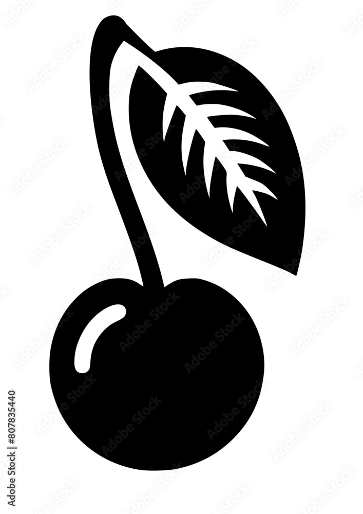 Cherry SVG, Cherry PNG, Cherry Silhouette, Berry SVG, Fruit SVG, Cherry ...