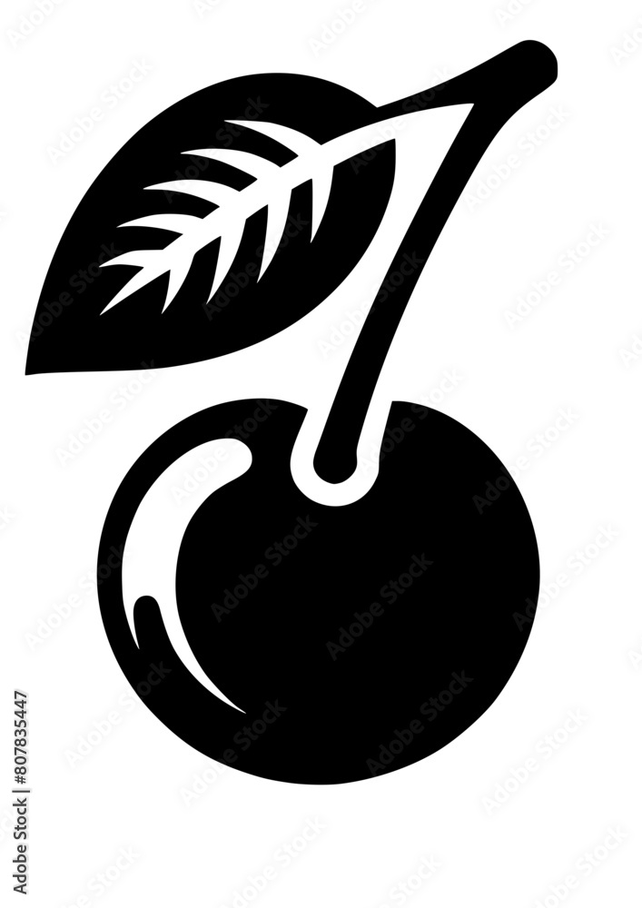 Cherry SVG, Cherry PNG, Cherry Silhouette, Fruit SVG, Garden fruit ...