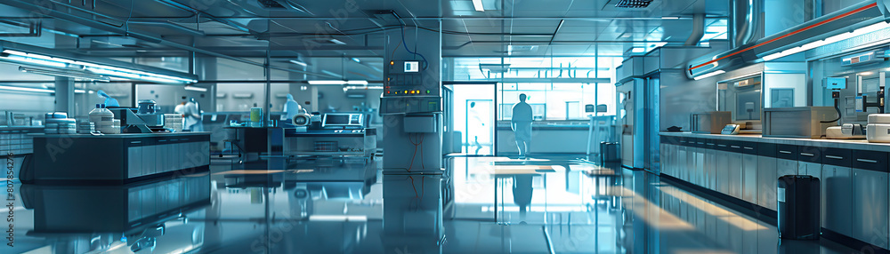 Biohazard Research Facility Floor: Featuring containment units ...